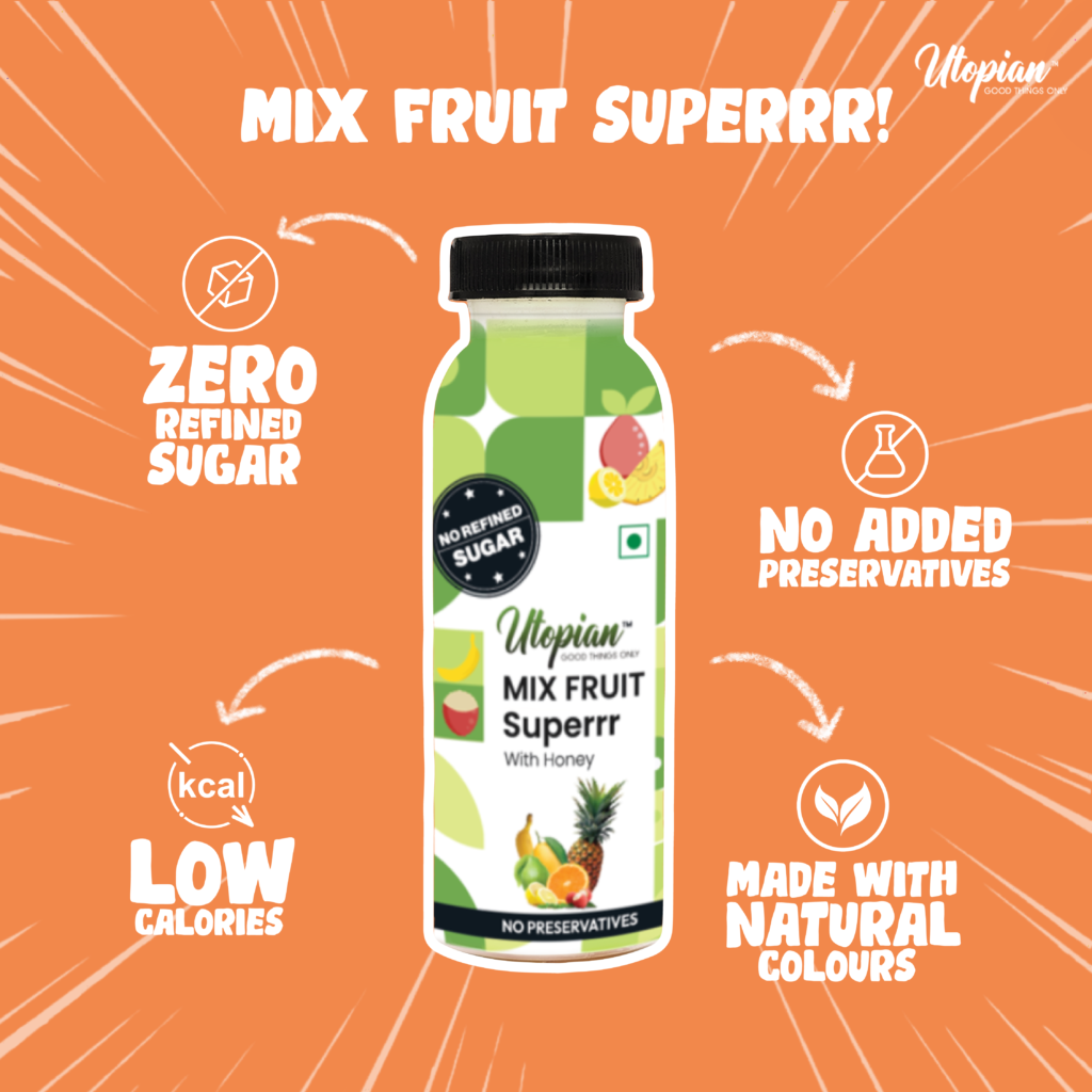 Mix fruit Superrr: Pack of 4 - Utopian Drinks